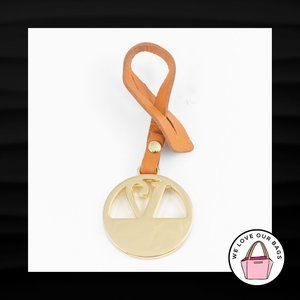 Valentina | Bags | New Valentina Brown Brass Leather Loop Strap Fob Bag ...